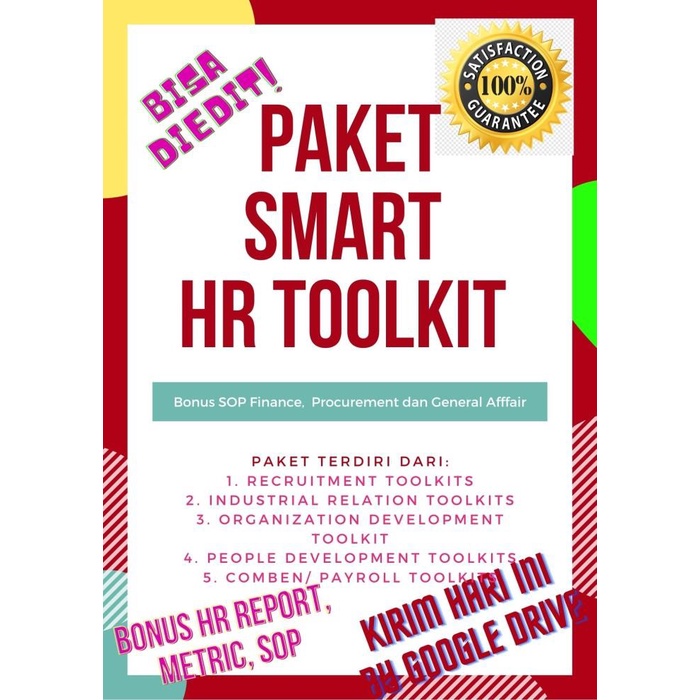 Jual Buku | Paket Smart Hr Toolkits 2021(Kompetensi, Kpi, Draft Pkwt) Siapgdrive | Shopee Indonesia