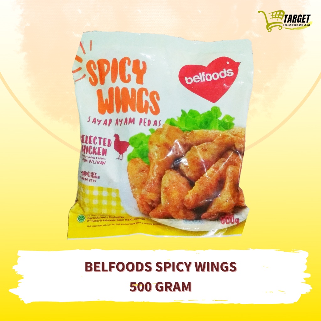 Jual BELFOODS SPICY WINGS 500 GRAM, BELFOODS CHICKEN WINGS | Shopee ...