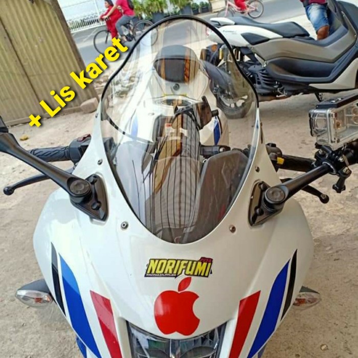 Jual windshield visor jenong gsx r150 free lis karet mur karet - bening ...