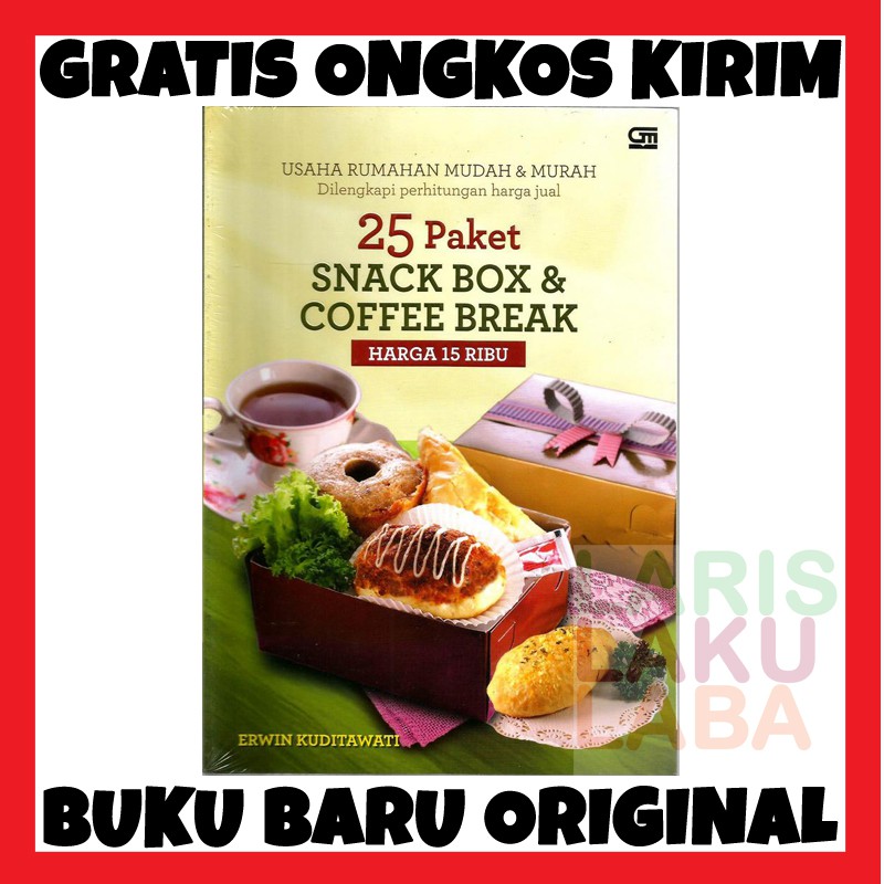 Jual BUKU 25 PAKET SNACK BOX & COFFEE BREAK HARGA 15 RIBU ERWIN ...