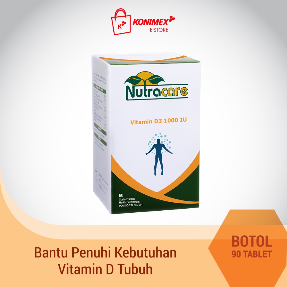 Jual Nutracare Vitamin D3 1000 IU 90 Tablet | Shopee Indonesia