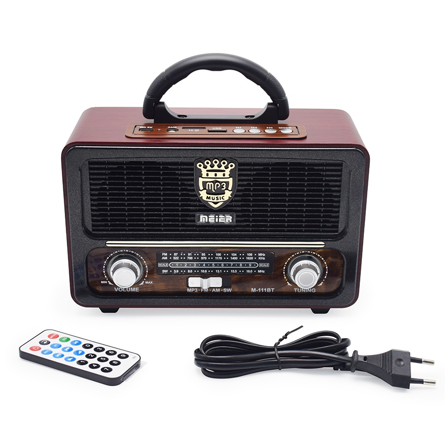 Jual Radio Portabel 110BTS Retro FM/AM/SW Radio Speaker System dengan ...