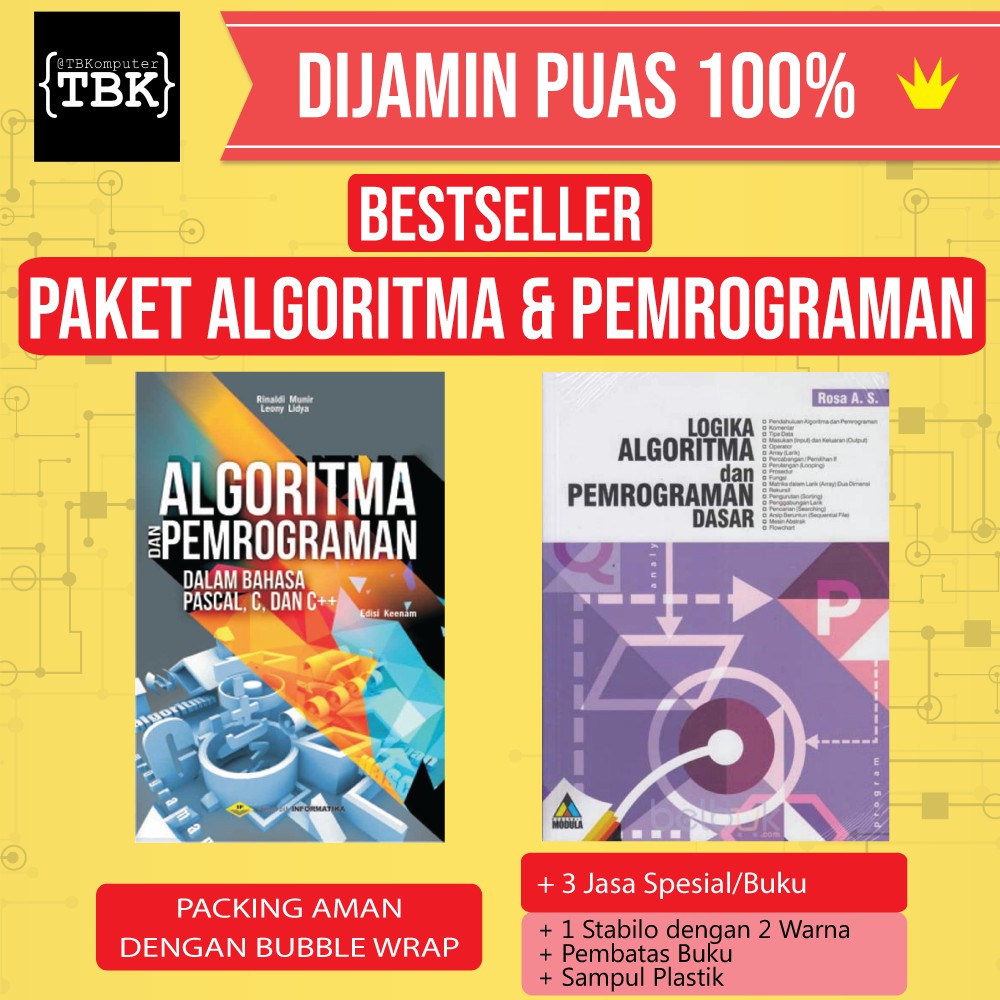 Jual PAKET BUKU ALGORITMA DAN PEMROGRAMAN | Shopee Indonesia