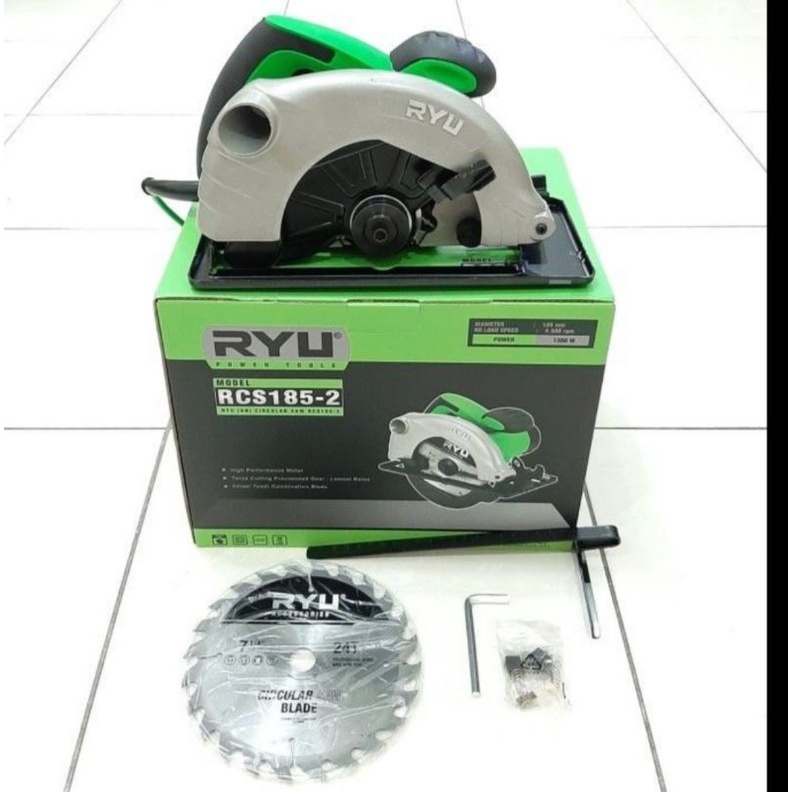 Jual CIRCULAR SAW RYU 7" RCS 185-2 / MESIN POTONG KAYU 7" RYU | Shopee Indonesia
