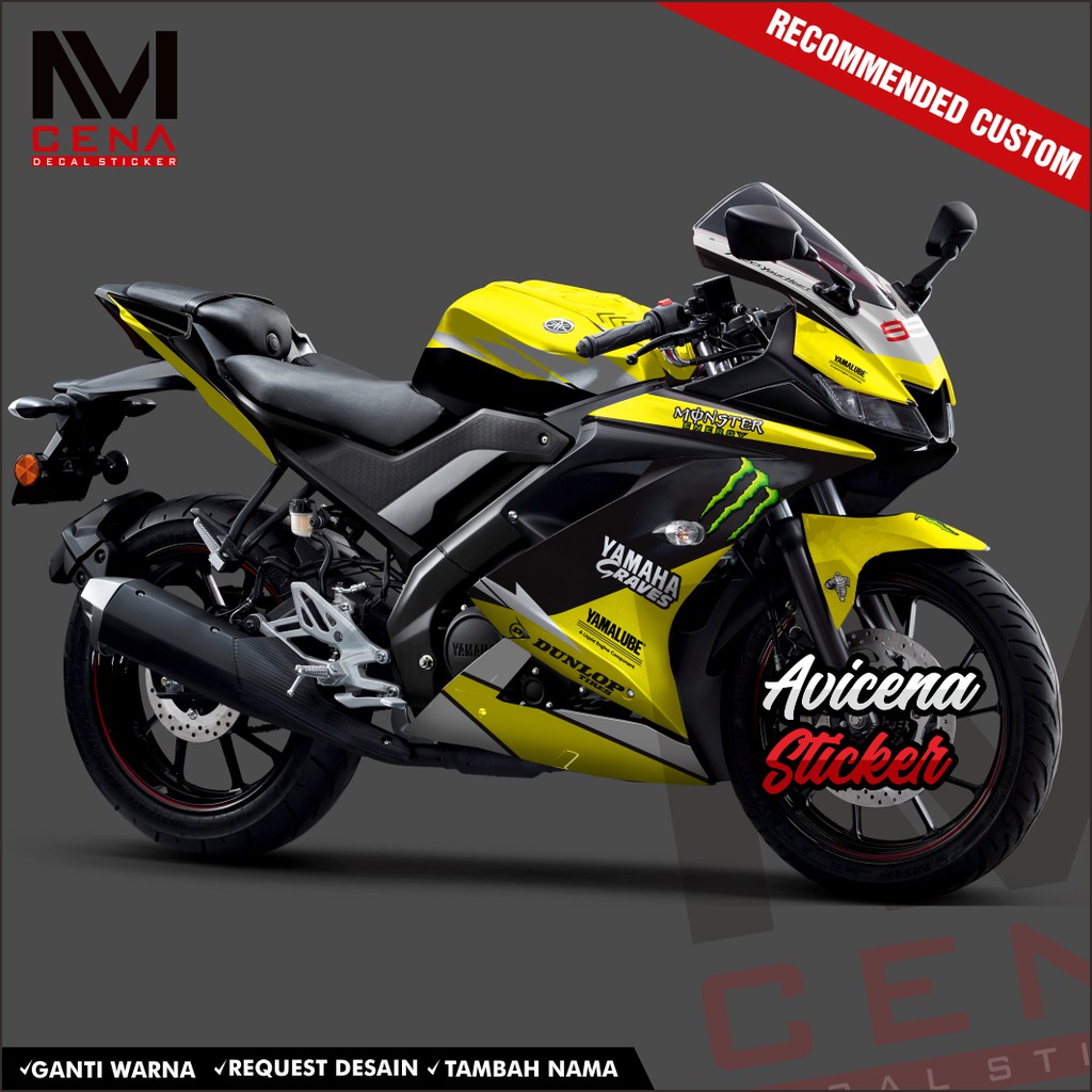 Jual Sticker Decal R15 V3 Full Body Decal Sticker Yamaha R15 V3 ...