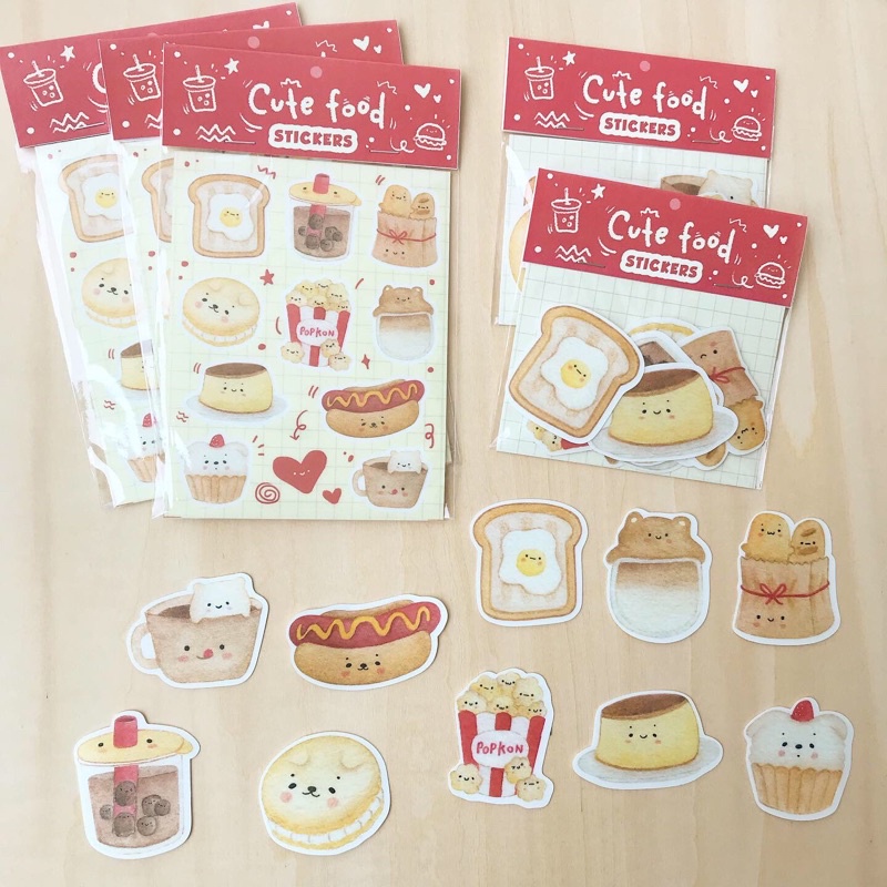 Jual sticker lucu sticker planner - CUTE FOOD by mentol art | Shopee ...