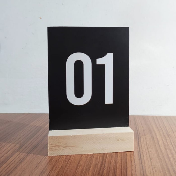 Jual dinding-hiasan- penanda nomor meja - papan tanda angka meja - urutan nomor meja cafe ...