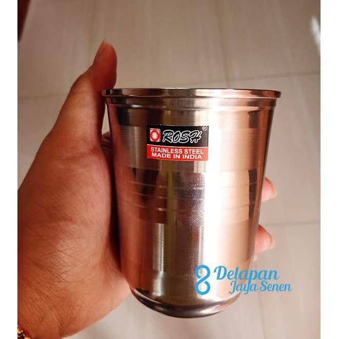 Jual Gelas Stainless 250Ml isi 2 pcs / Gelas Korea/ Gelas Kaleng/ Gelas ...
