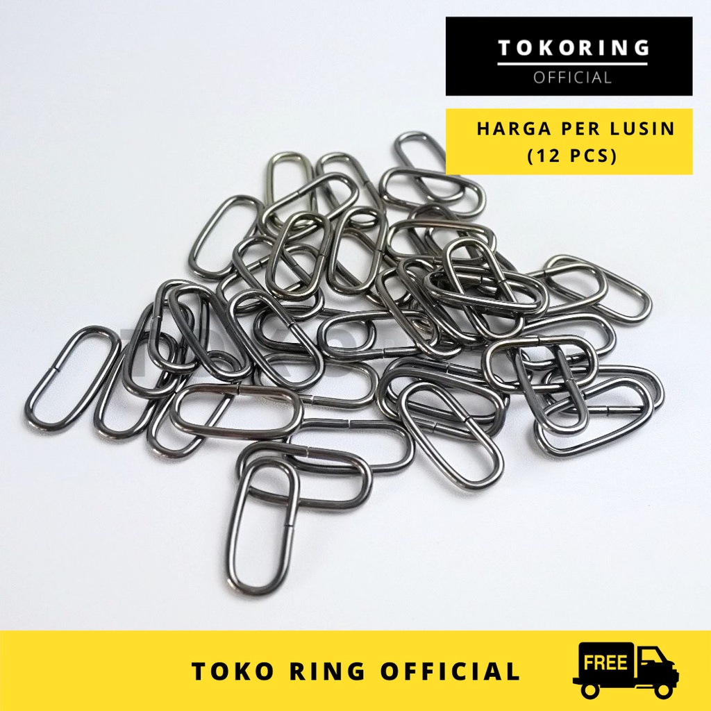Jual Ring Oval 2 cm tebal 2 mm Black Nikel - Toko Ring Official (Harga ...