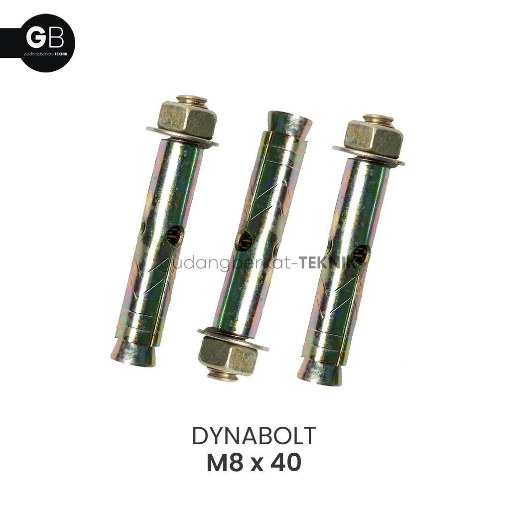 Jual Dynabolt M8 x 40 / Baut Dinabolt M8 x 40mm / Anchor Bolt M8 | Shopee Indonesia