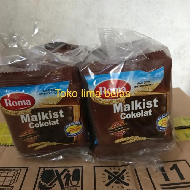 Jual Roma MALKIST COKLAT RENCENG 21 Gram. 1 Pack isi 10 SACHET | Shopee ...