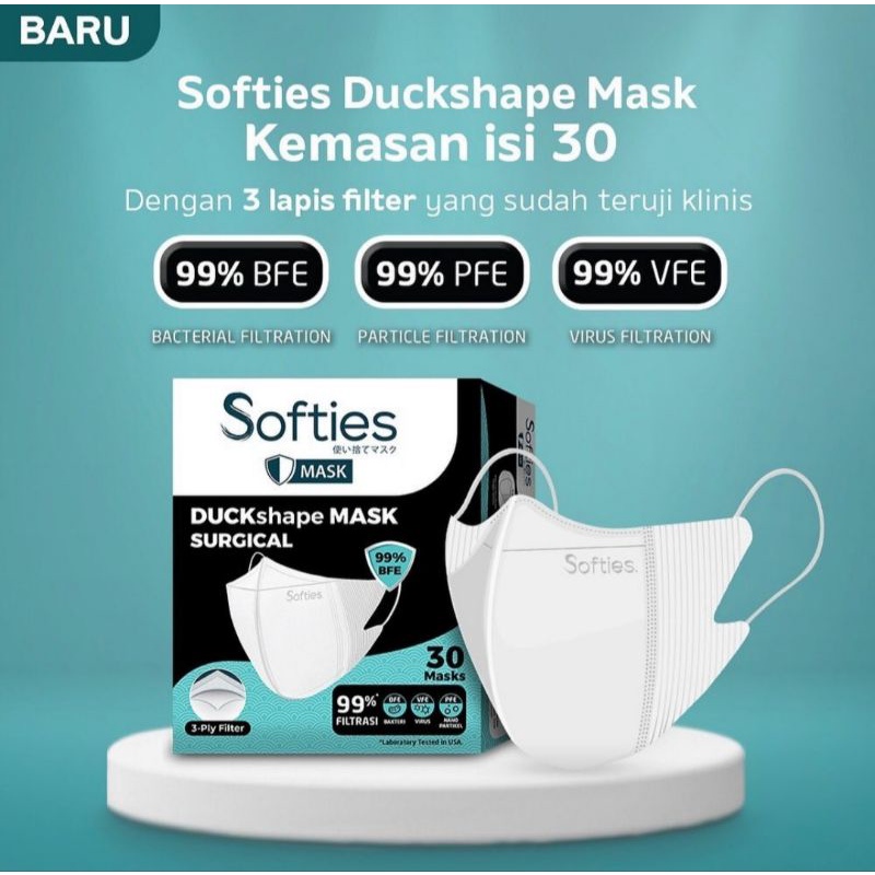 Jual SOFTIES DUCKSHAPE SURGICAL | MASKER DUCKBILL SOFTIES | SOFTIES ... Jual SOFTIES DUCKSHAPE SURGICAL | MASKER DUCKBILL SOFTIES | SOFTIES ...
