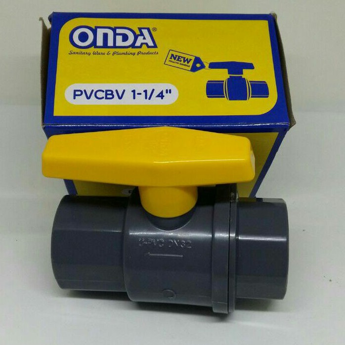 Jual PVCBV Ball Valve ONDA ukuran 11/4 inch | Shopee Indonesia