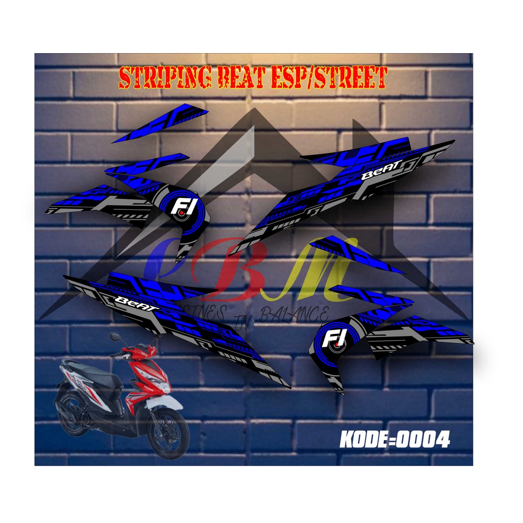 Jual stiker striping lis variasi beat esp atau street | Shopee Indonesia
