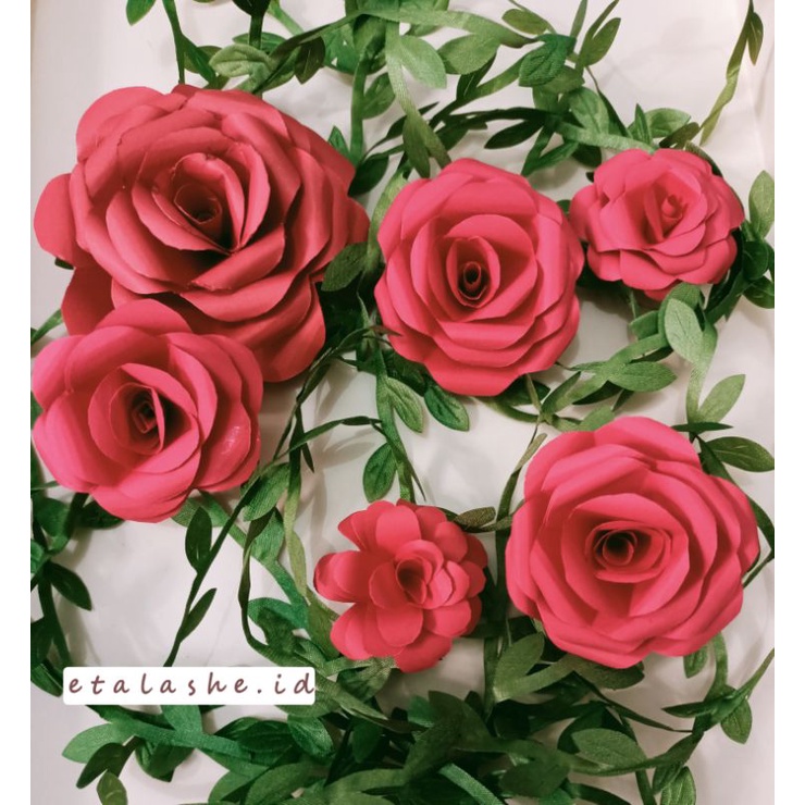 Jual paper flower bunga mawar kertas bucket | Shopee Indonesia