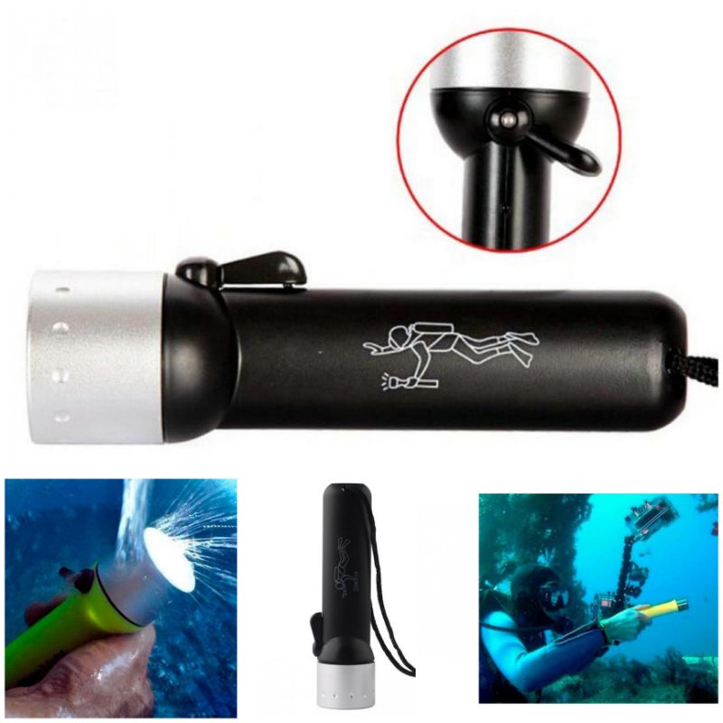 Jual TaffLED Senter Bawah Air Scuba Diving Q5 180 Lumens - WY6018 ...