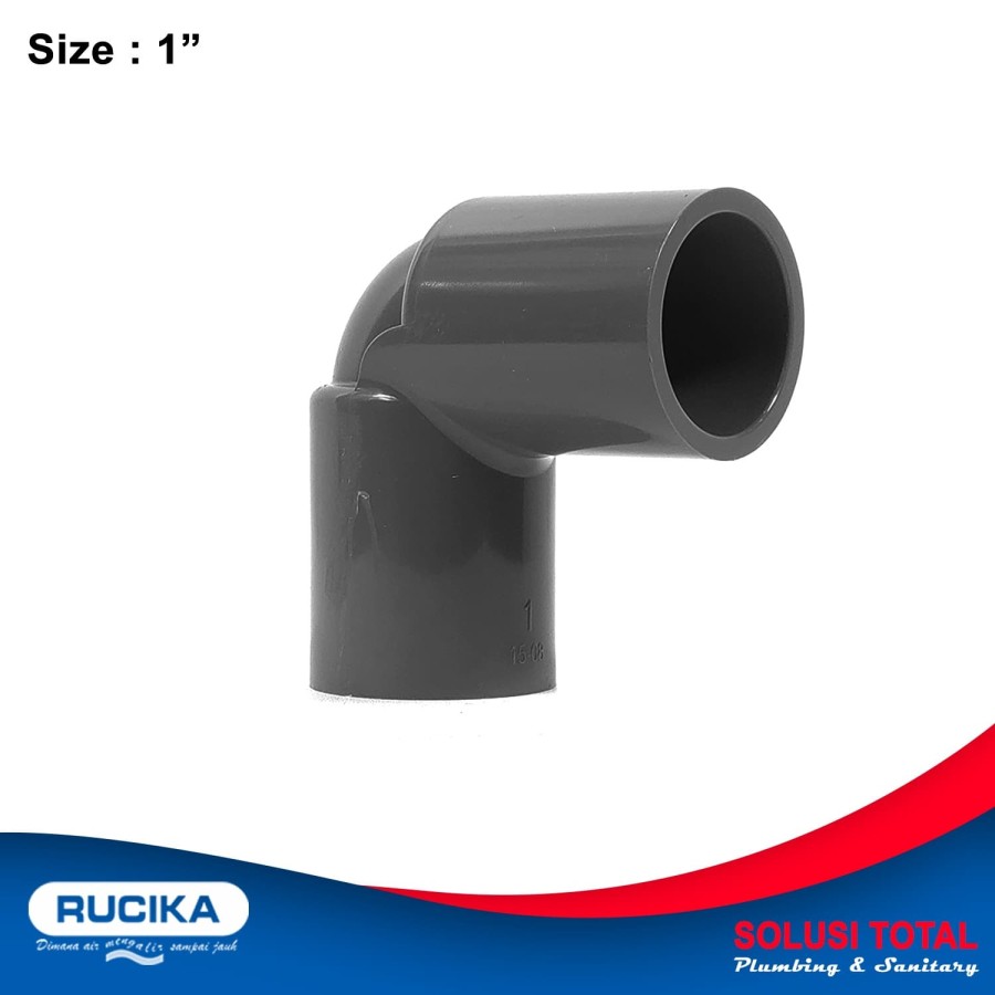 Jual Sambungan Pipa Fitting PVC Knee Knie AW 1 " Elbow AW 1 Inch Rucika | Shopee Indonesia