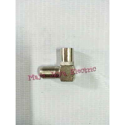 Jual Konektor/ Jack Antenna Antena TV Besi Model L Male Drat Set | Shopee Indonesia