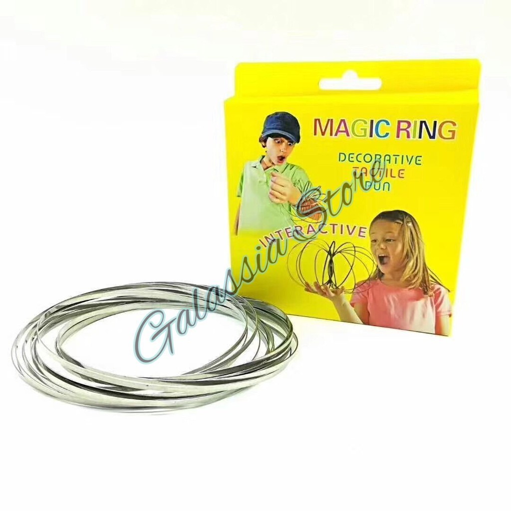 Jual Magic Ring Interactive / Flow Ring (Kinetic Spring Toy) | Shopee ...