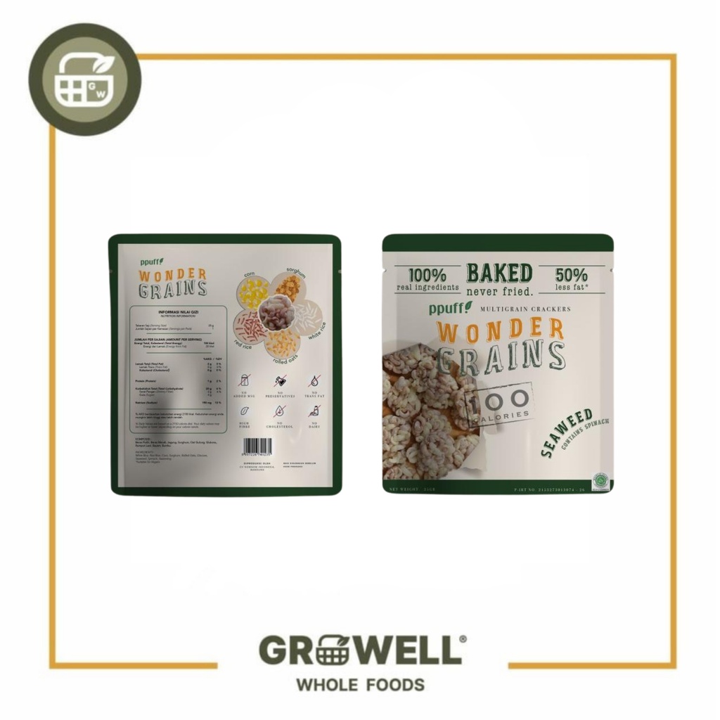 Jual PPUFF WONDER GRAINS SEAWEED | Shopee Indonesia