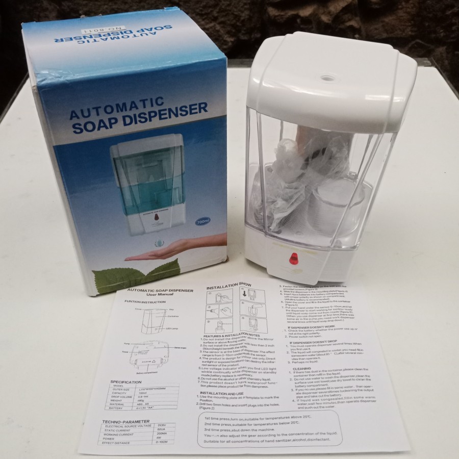 Jual tempat sabun otomatis automatic soap dispenser 700ml | Shopee ...