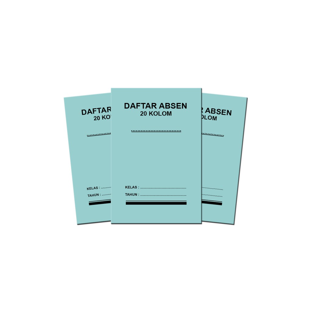 Jual Daftar Absen | Buku Absensi Siswa/Murid | 7 Hal 20/40 Kolom ...