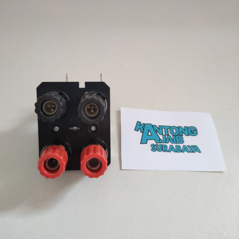Jual Terminal RCA 4 pin Bell Tapal Kuda Terminal Binding Post Tancap ...