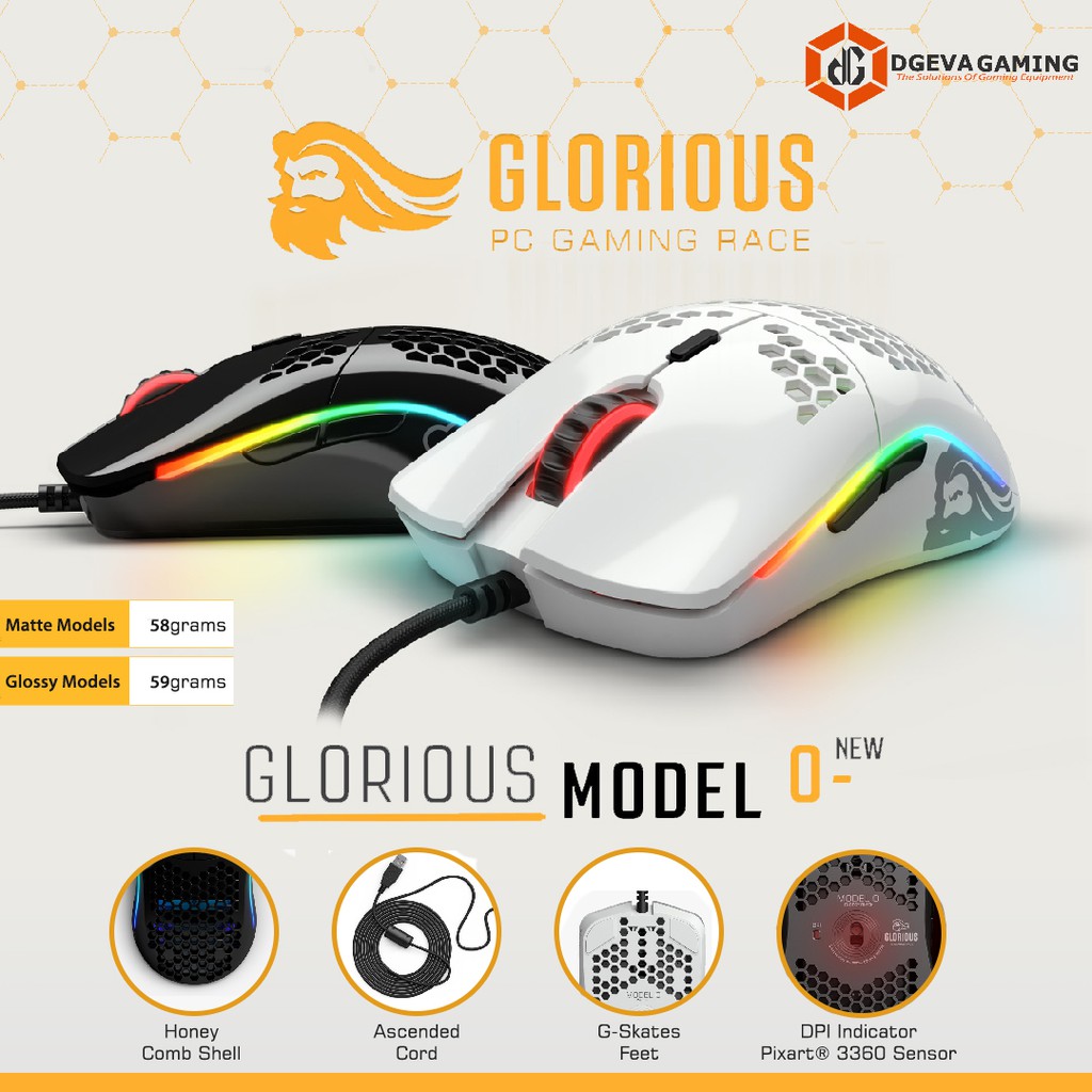 Jual Glorious Model O Minus ( O- ) RGB Gaming Mouse | Shopee Indonesia