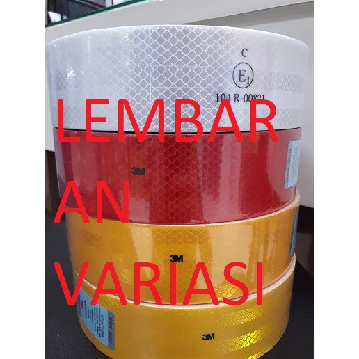 Jual Stiker 3M 983 Conspicuity Reflektif Dishub Kir 104R CE E1 Truk Box ...
