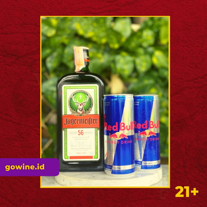 Jual Jagermeister Whisky + 2 Red Bull - Original Jagermeister | Shopee ...