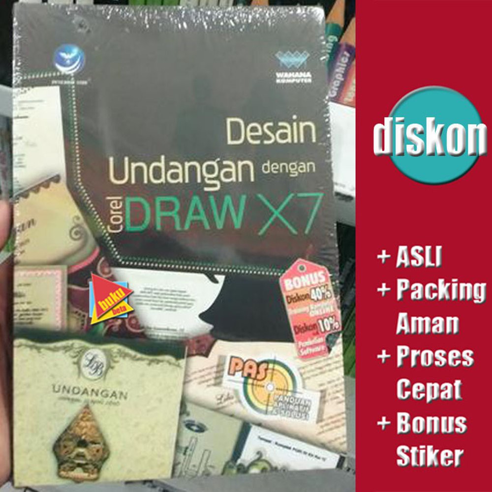 Jual Panduan Aplikatif Dan Solusi Desain Undangan Dengan CorelDraw X7 ...