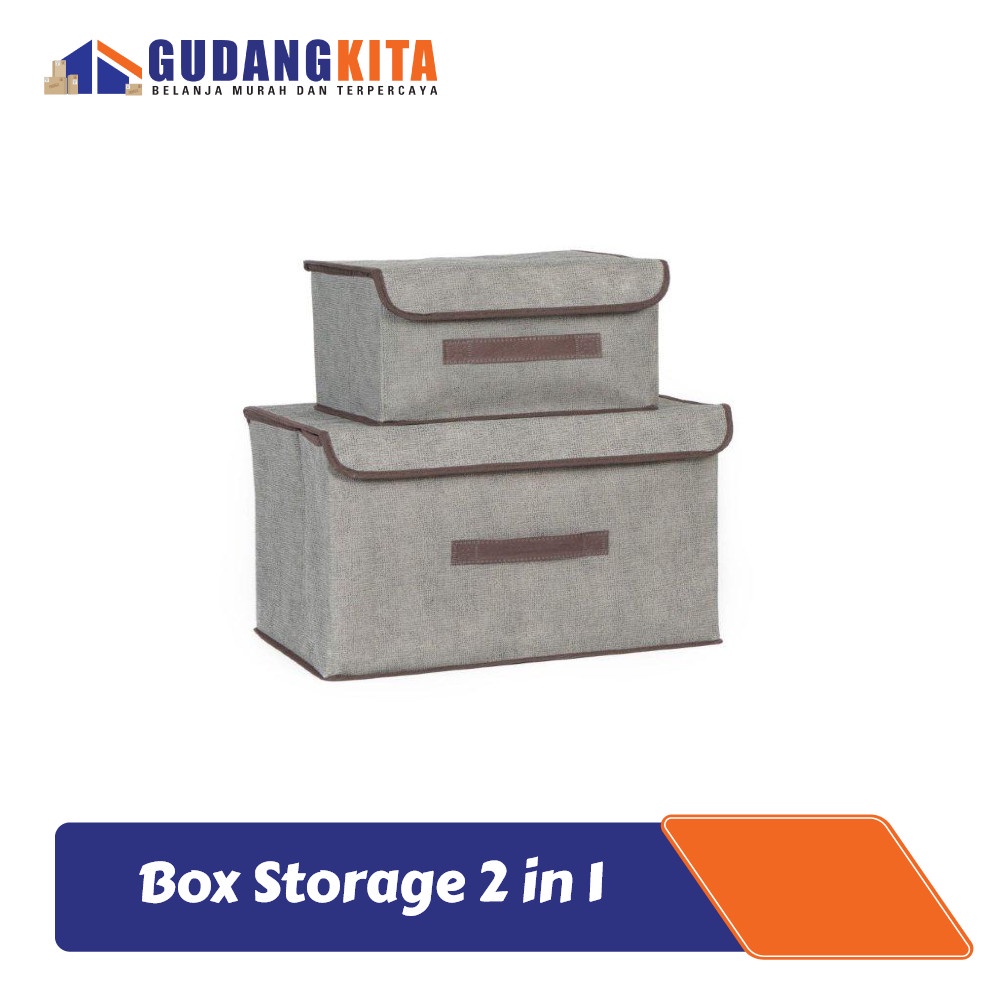 Jual Box Storage Tempat Penyimpanan 2 in 1 | Shopee Indonesia