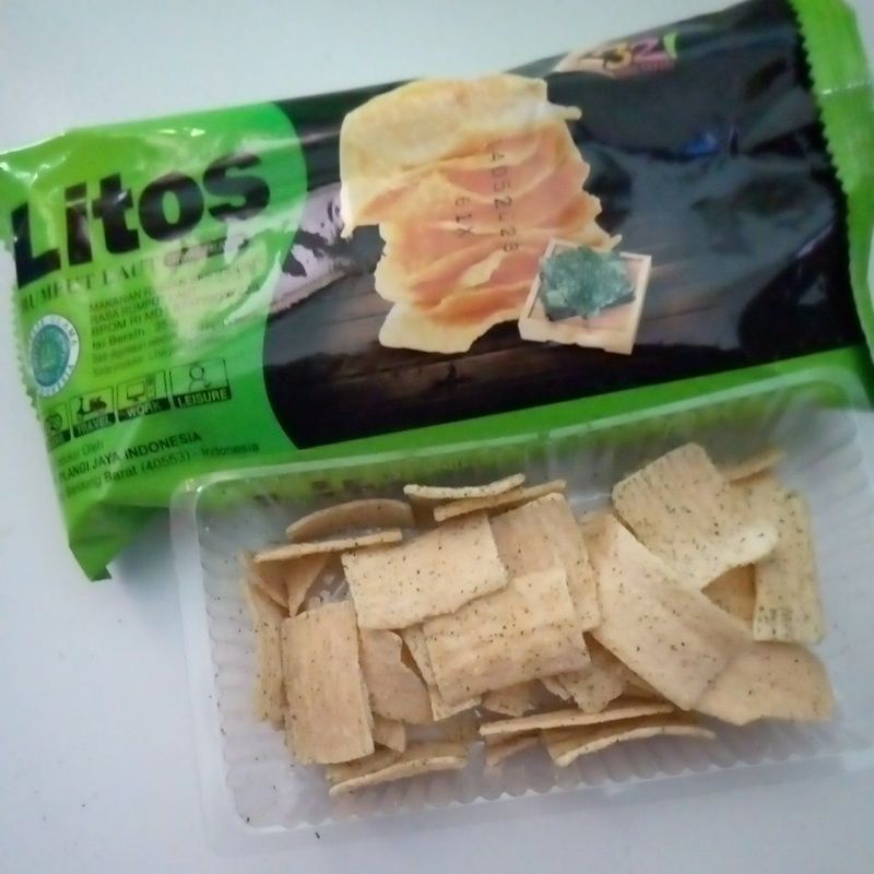 Jual LITOS Snack Kripik Rumput Laut Cemilan Enak Sehat Keluarga ...