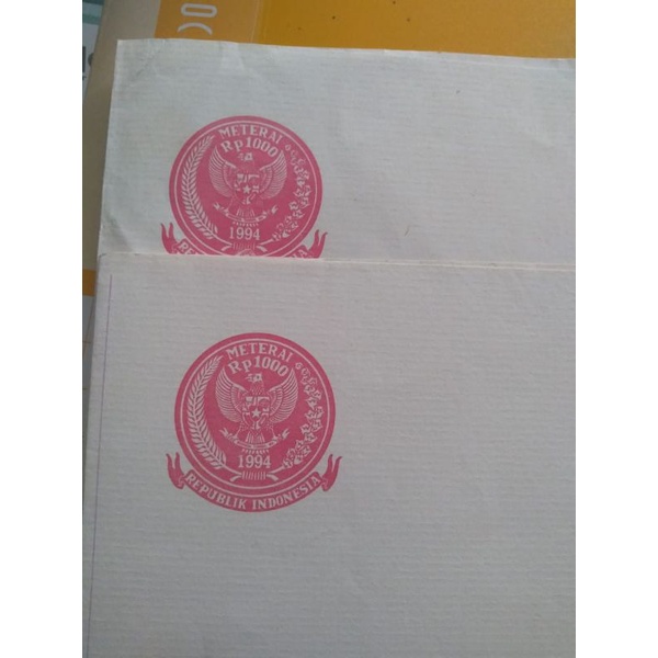 Jual Kertas Segel Rp 1000 Tahun 1994 Double Asli (S145) | Shopee Indonesia