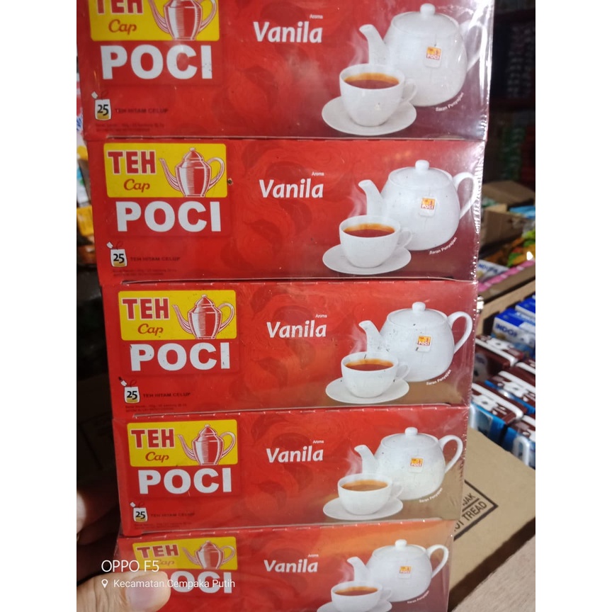 Jual Teh Celup Cap Poci Vanilla Box isi 25 S | Shopee Indonesia
