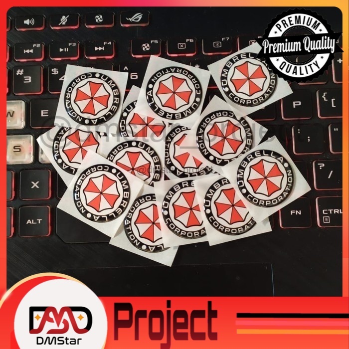 Jual [DMSTAR] STICKER EMBLEM UMBRELLA CORP TIMBUL UKURAN KALIPER REM ...