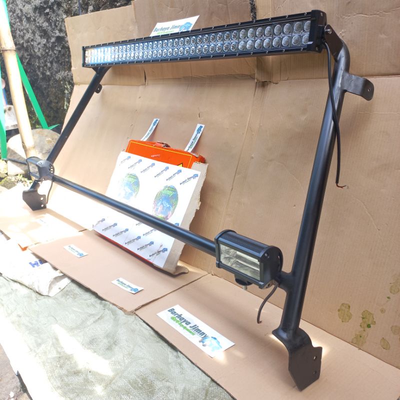 Jual LED BAR 105CM SET BREKET PIPA GAWANG KATANA JIMNY LAMPU TEMBAK ...