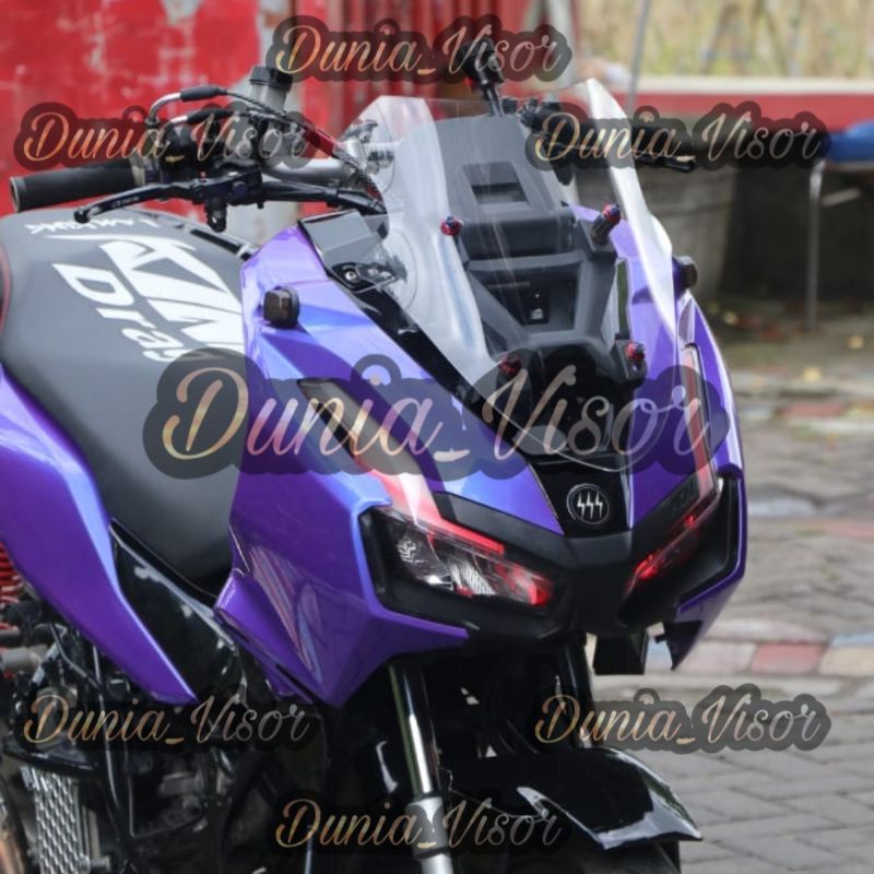 Jual Windshield Honda ADV 150 dan ADV 160 sporty Ocito 1 . Visor sporty ...