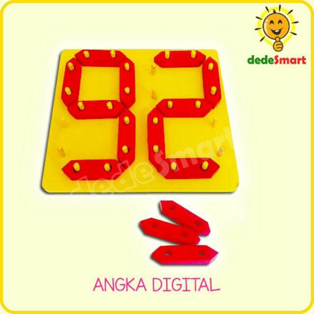 Jual ANGKA DIGITAL DOUBLE (2 DIGIT) MAINAN EDUKASI EDUKATIF ANAK KAYU ...