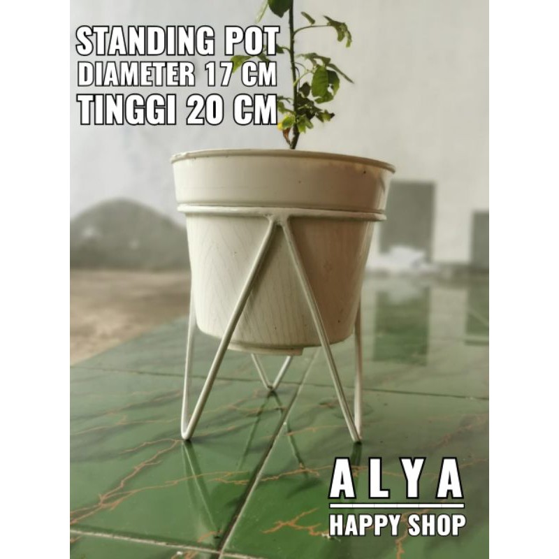 Jual Standing Pot Bunga / Dudukan Pot Bunga / Standing Pot Besi ...
