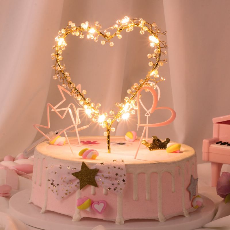 Jual Topper cake princess kue ultah birthday ulang tahun anniversary pearl mutiara love hati ...
