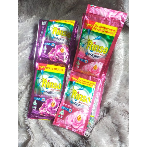 Jual Rinso Cair Renteng 1000 an| 6 Sachet | 40 ml | Shopee Indonesia