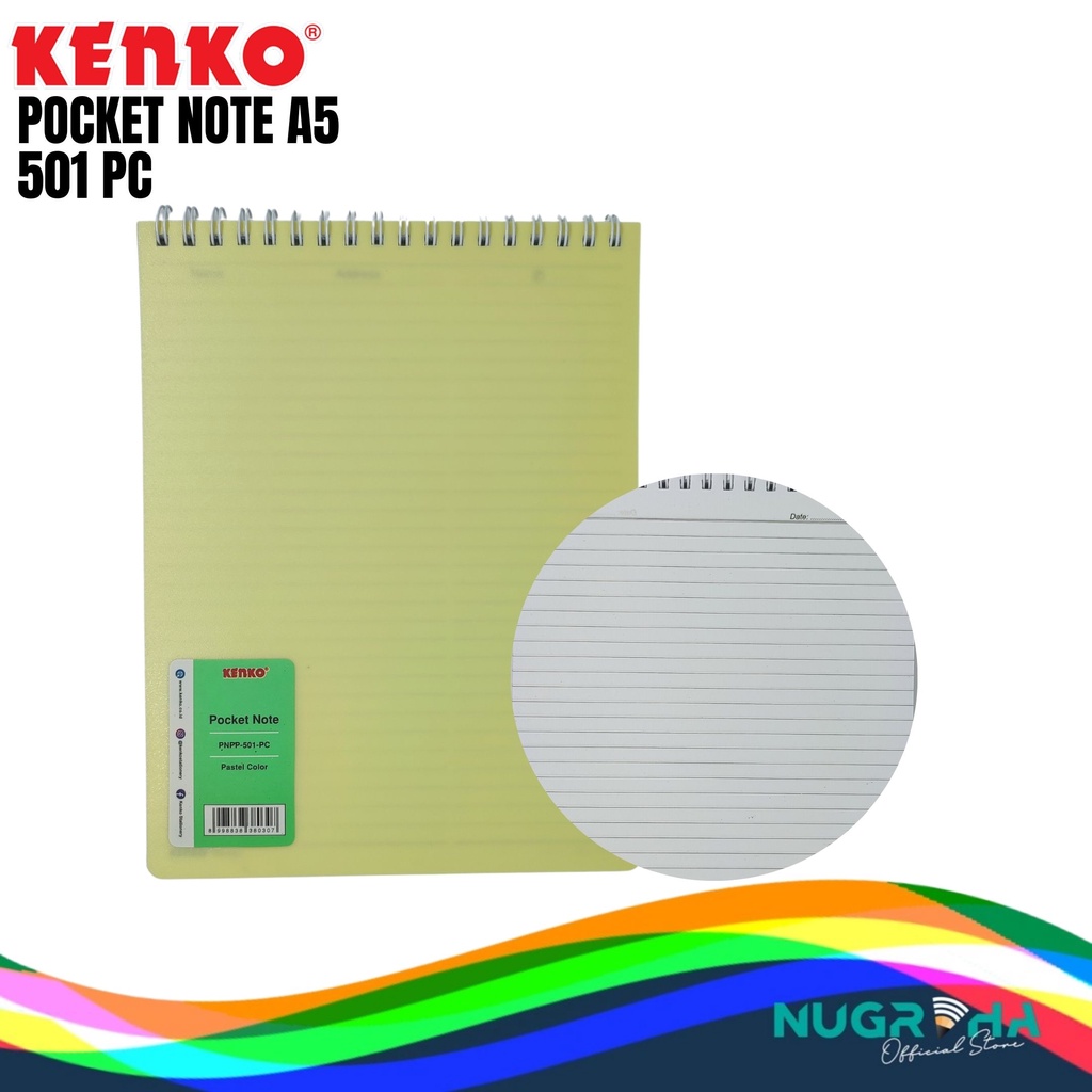 Jual SPIRAL BOOK / BUKU CATATAN / POCKET NOTE A5 KENKO 501 PC | Shopee ...