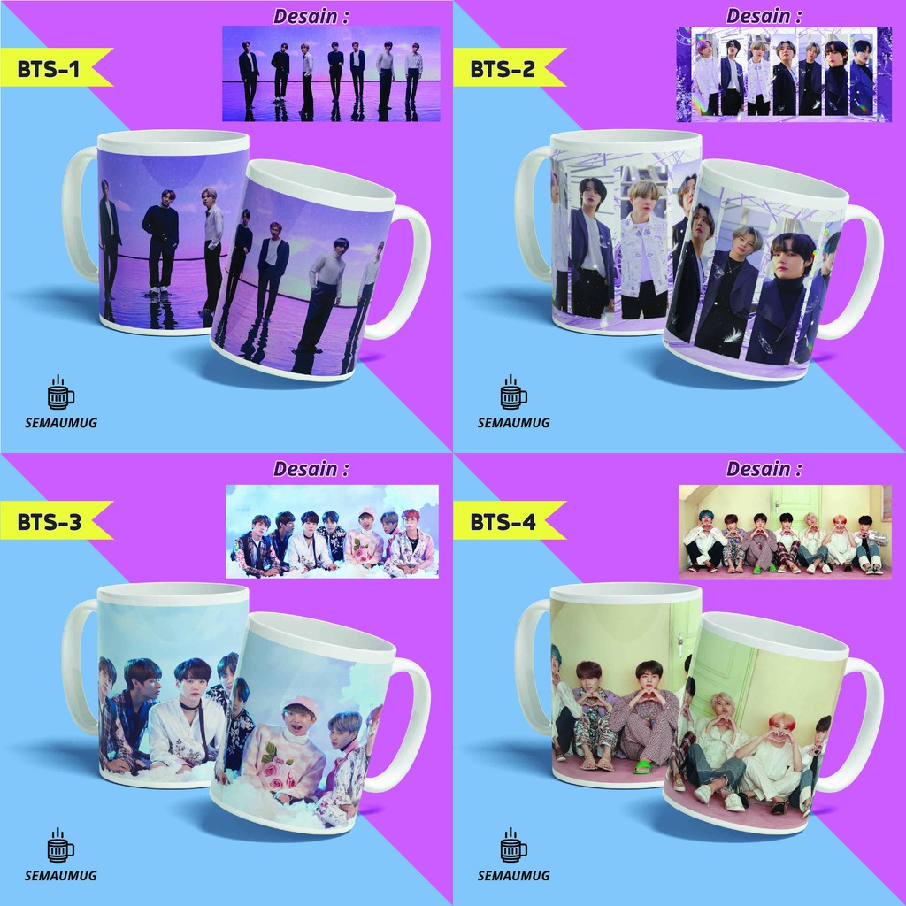 Jual MUG BTS ARMY KADO KPOP GELAS CANGKIR PRINT CUSTOM SEMAUMUG ...