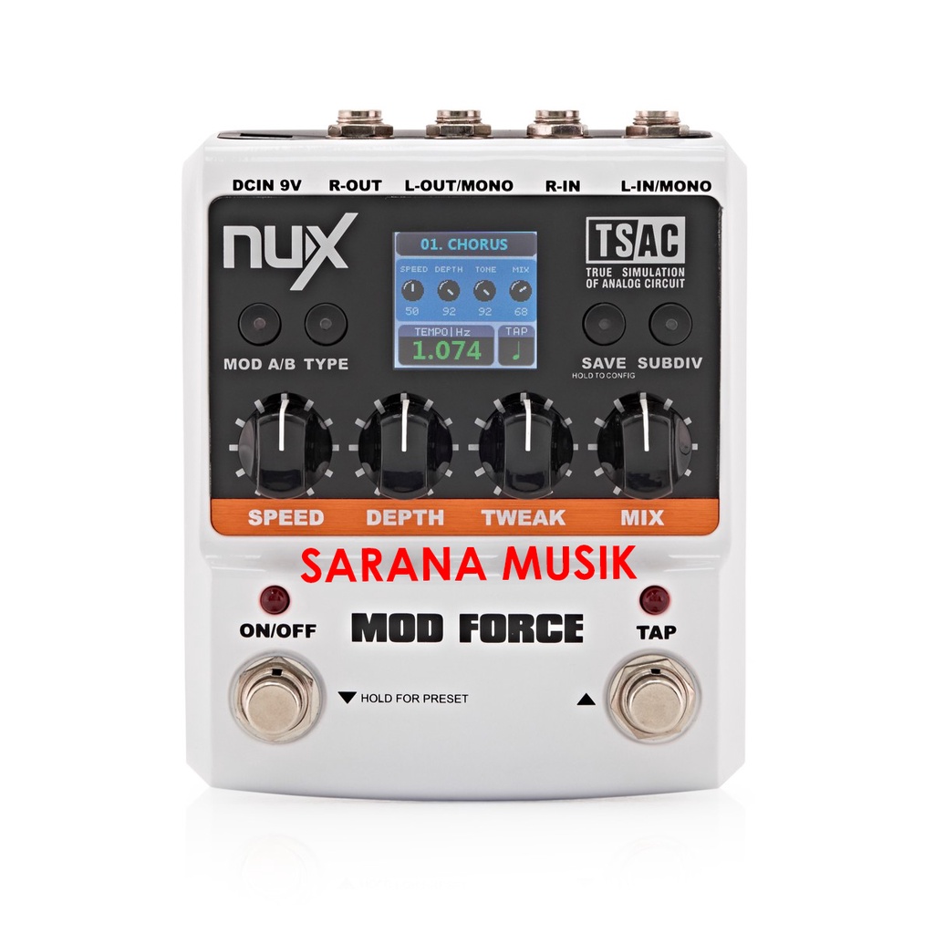 Jual Effect Gitar Nux Mod Force Multi Modulation Effect Pedal Original ...