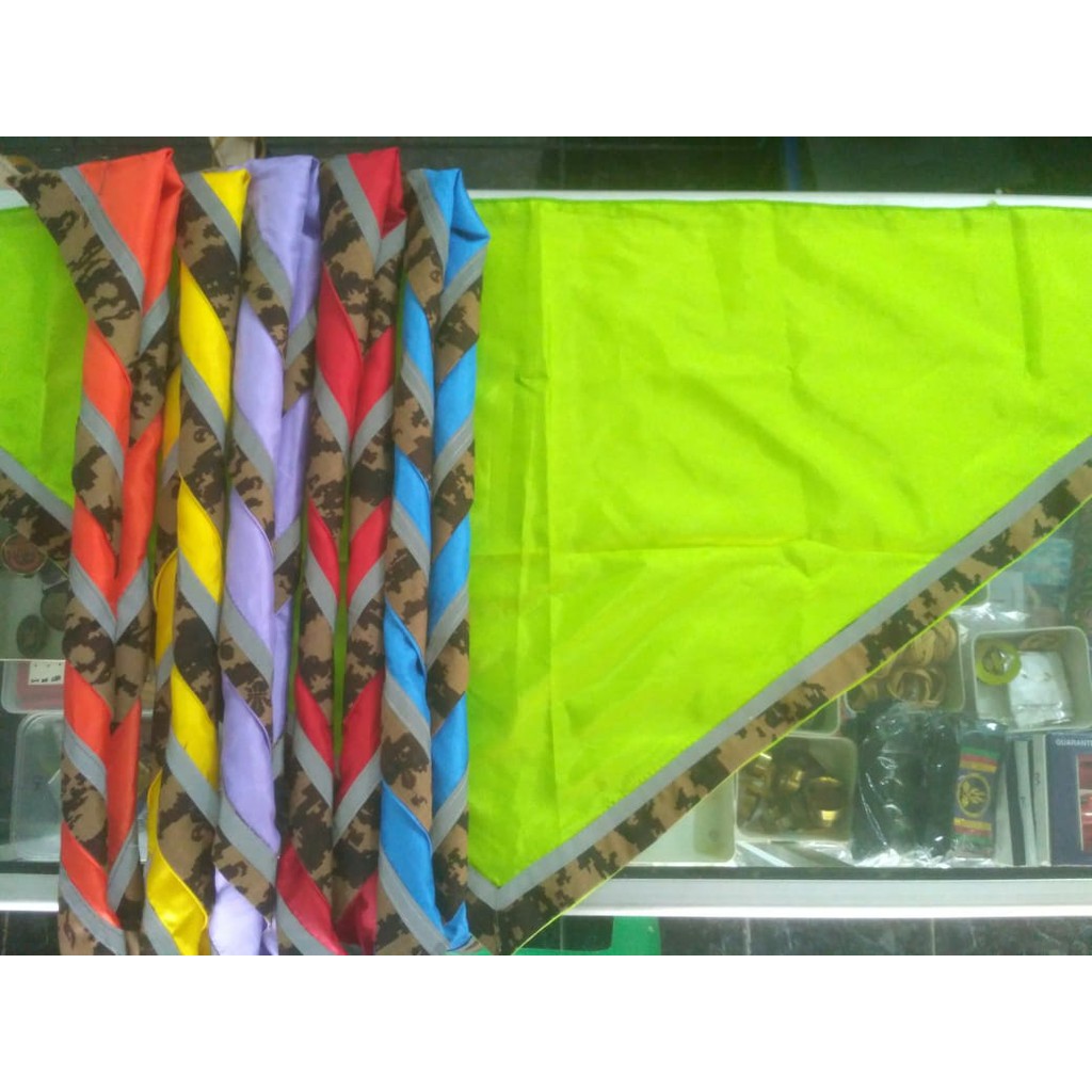 Jual Scraf Pramuka Slayer Pramuka Pita Loreng Bercahaya | Shopee Indonesia