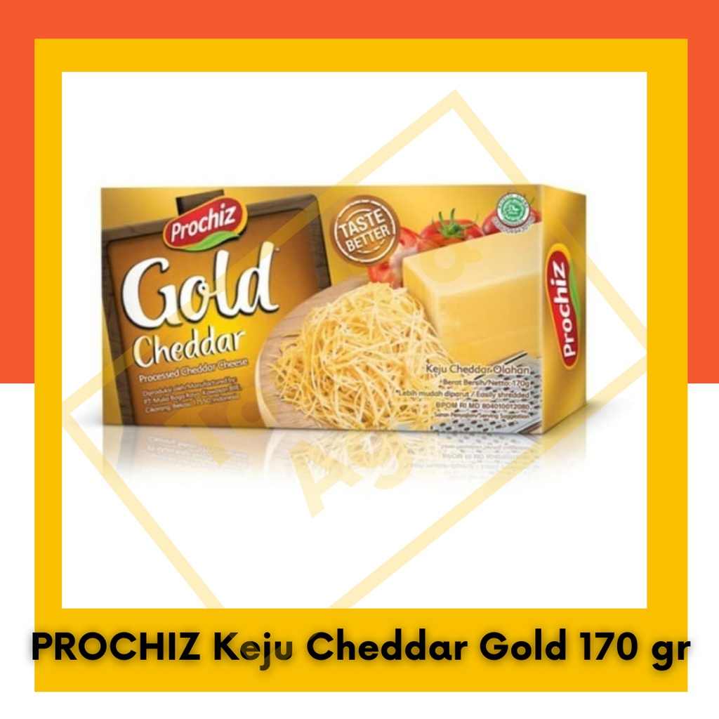 Jual PROCHIZ Keju Cheddar Gold 170 gram Procis | Shopee Indonesia
