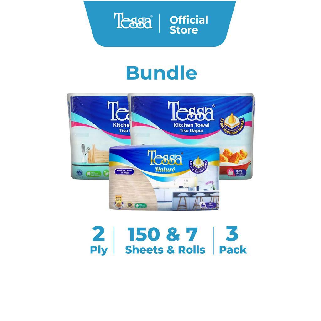 Jual Set Tisu Dapur Hemat Tissue Tessa Nat Towel Interfold 150s dengan ...