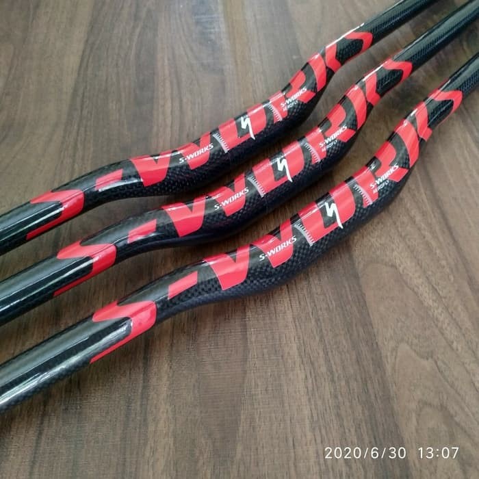 Jual S-WORKS Specialized Carbon Handlebar Rise 31.8 mm Glossy Red Logo ...