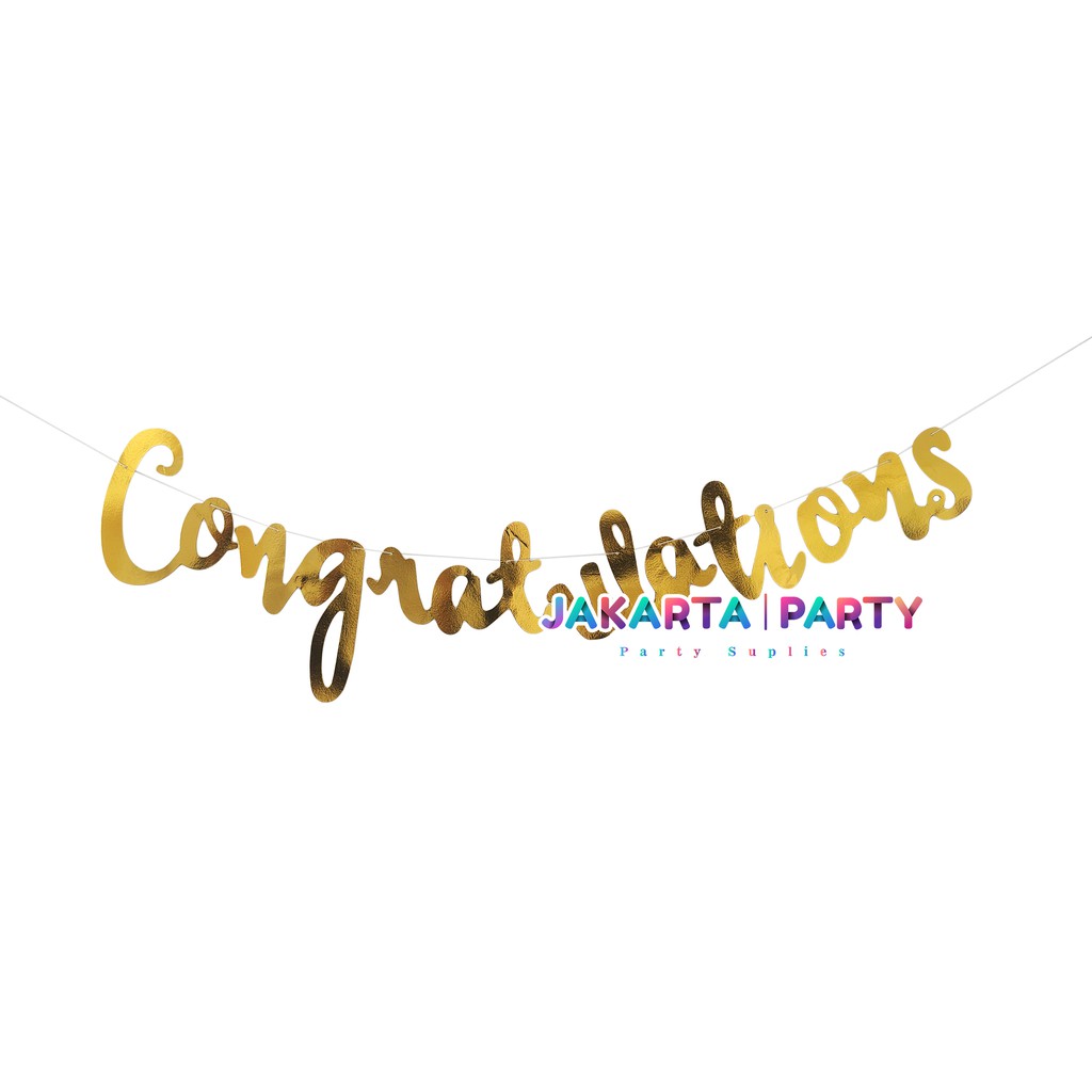 Jual Banner Congratulations Latin / Bunting Flag Wisuda / Baner ...